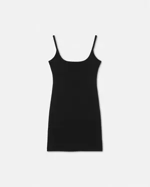 Versace Logo Embroidered Sleeveless Dress