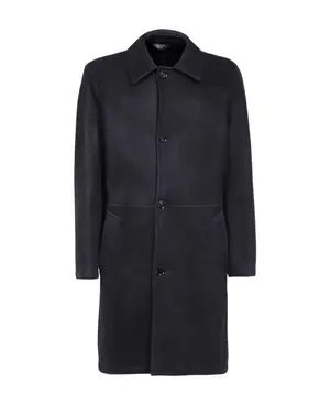 Brioni Single-breasted Leather Coat