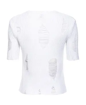 Pinko Round Neck Cut-out Detail Sweater