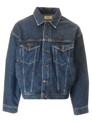 AGOLDE Stefano Buttoned Denim Jacket - Deep Medium Indigo