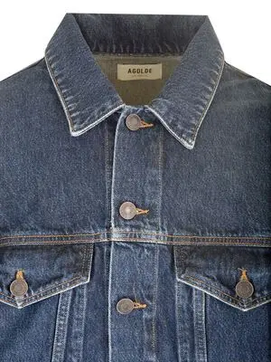 AGOLDE Stefano Buttoned Denim Jacket - Deep Medium Indigo