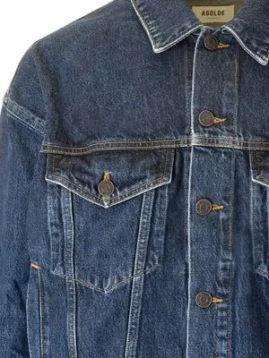 AGOLDE Stefano Buttoned Denim Jacket - Deep Medium Indigo