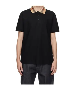 Burberry Checked Short-sleeved Polo Shirt - No