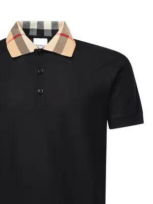 Burberry Checked Short-sleeved Polo Shirt - No