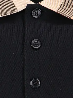 Burberry Checked Short-sleeved Polo Shirt - No