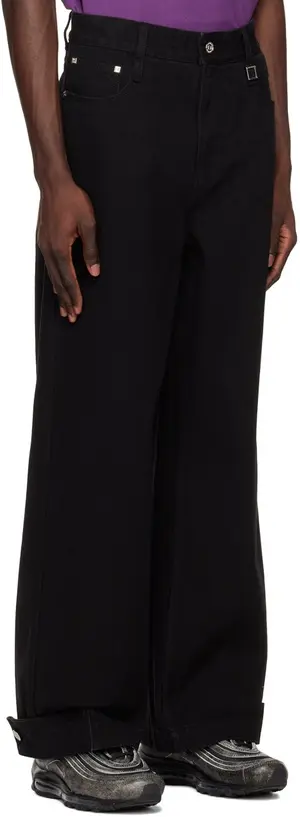 WOOYOUNGMI Multi-pocket Wide-leg Jeans