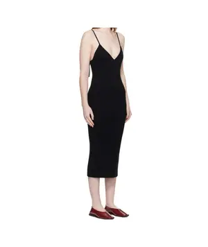 JIL SANDER Midi Dress With Spaghetti Straps And Back Slit
