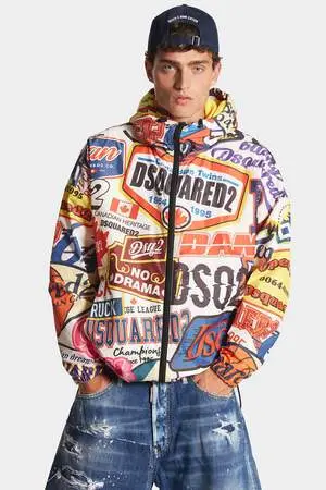 Dsquared2 Logomania Print Windbreaker