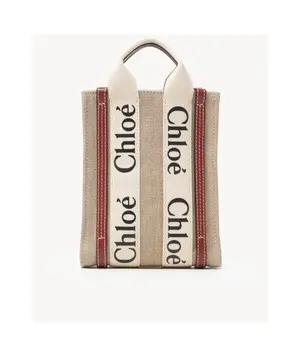 Chloé Woody Mini Tote Bag - Nude