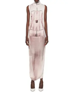 JEAN PAUL GAULTIER Sleeveless High Neck Dress