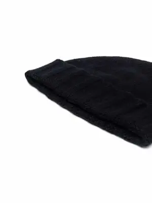 DRUMOHR Cashmere Beanie Hat With Ribbed Hem