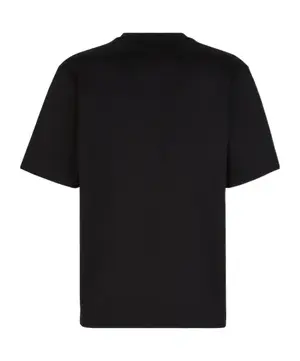 Fendi Ff Plaque Crewneck T-shirt - Black