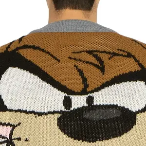 FAMILY FIRST V-neck Long-sleeved Sweater