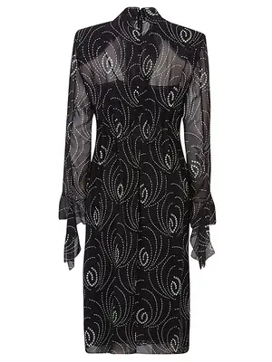 Prada Geometric Printed Midi Dress