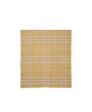 Burberry Vintage Check Fringed-edge Scarf - Nude