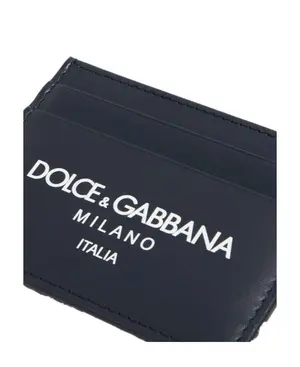Dolce & Gabbana Dolce Gabbana Logo Printed Cardholder - Black