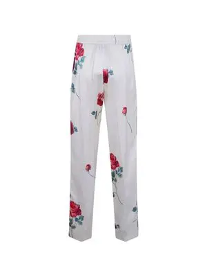 N.21 Floral Printed Trousers - Red