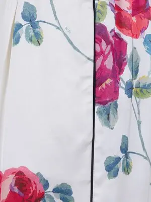N.21 Floral Printed Trousers - Red