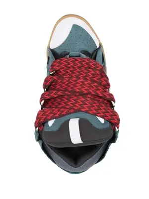 LANVIN Curb Lace-up Sneakers - Blue