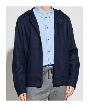 Moncler Logo Patch Zip-up Hoodie