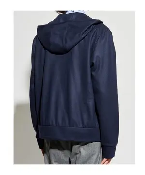 Moncler Logo Patch Zip-up Hoodie