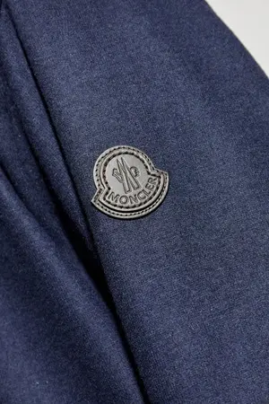 Moncler Logo Patch Zip-up Hoodie