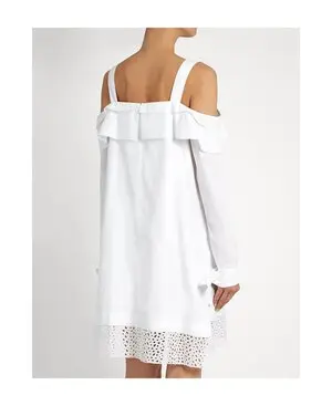 Proenza Schouler Off-the-shoulder Dress With Ruffle Detail