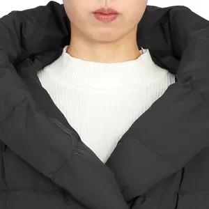 MOORER Long-sleeved Hooded Down Jacket With Waist Straps