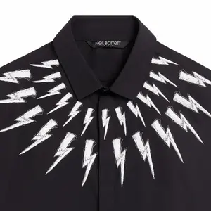 Neil Barrett Lightning Printed Long-sleeved Shirt