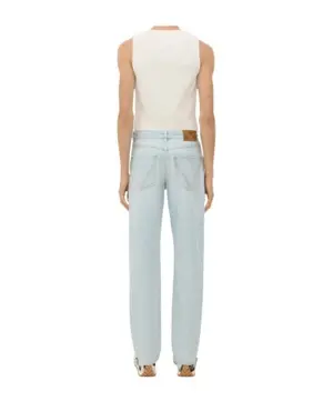 Bottega Veneta Extra Bleached Straight Leg Jeans - Light Blue