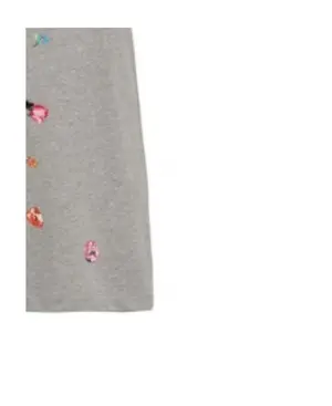 Moschino Grey Printed Short Sleeve Dress