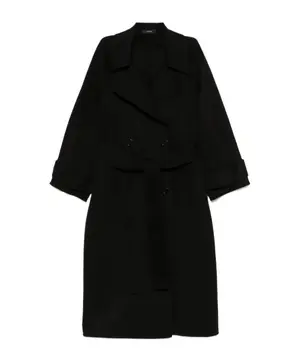 JOSEPH Double-breasted Long-sleeved Coat With Belt
