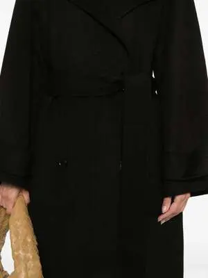 JOSEPH Double-breasted Long-sleeved Coat With Belt