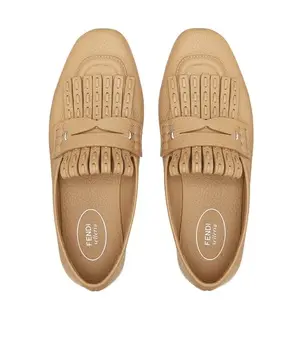 Fendi Leather Driving Loafers