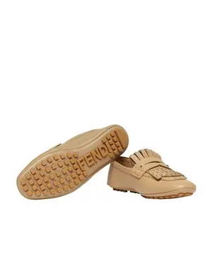 Fendi Leather Driving Loafers