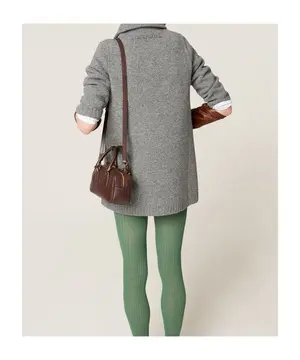 Miu Miu Arcadie Leather Top Handle Bag - Heather