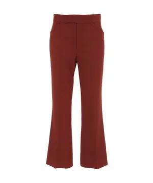 Victoria Beckham Pressed Crease Flared Trousers