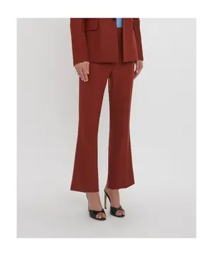 Victoria Beckham Pressed Crease Flared Trousers