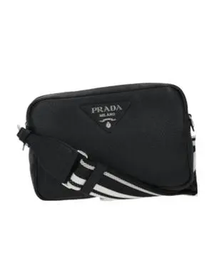 Prada Logo Zip-up Shoulder Bag