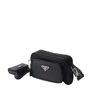 Prada Re-nylon And Saffiano Leather Shoulder Bag