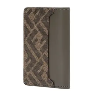 Fendi Ff Squared Card Holder - Green