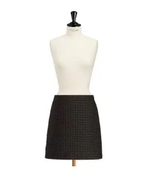 Dior Microcannage A-line Miniskirt