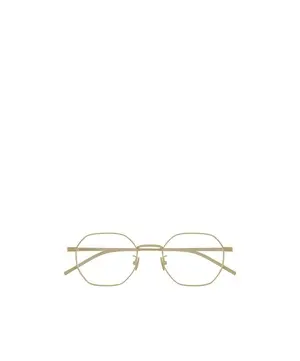 Bottega Veneta Geometric Frame Eyeglasses - Bronze