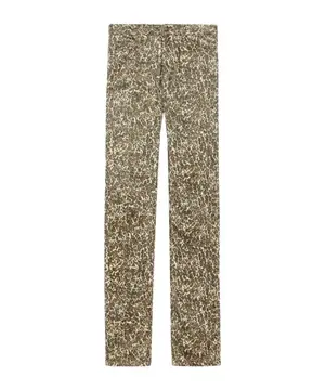 Isabel Marant Étoile Ferni Printed Straight Leg Pants