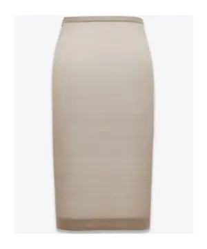 Saint Laurent Wide Hem Pencil Skirt