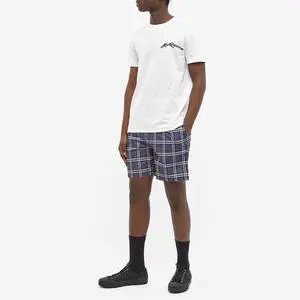 Burberry Plaid Drawcord Swim Shorts - Black