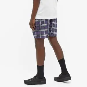 Burberry Plaid Drawcord Swim Shorts - Black