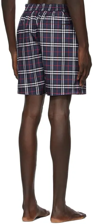 Burberry Plaid Drawcord Swim Shorts - Black
