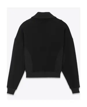 Saint Laurent Embroidered Organic Cotton Velvet Sweatshirt