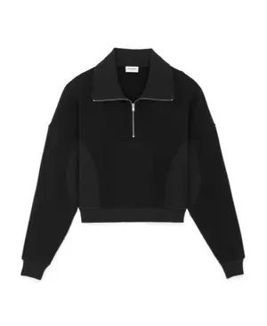 Saint Laurent Collared Sweatshirts Hoodies For Women